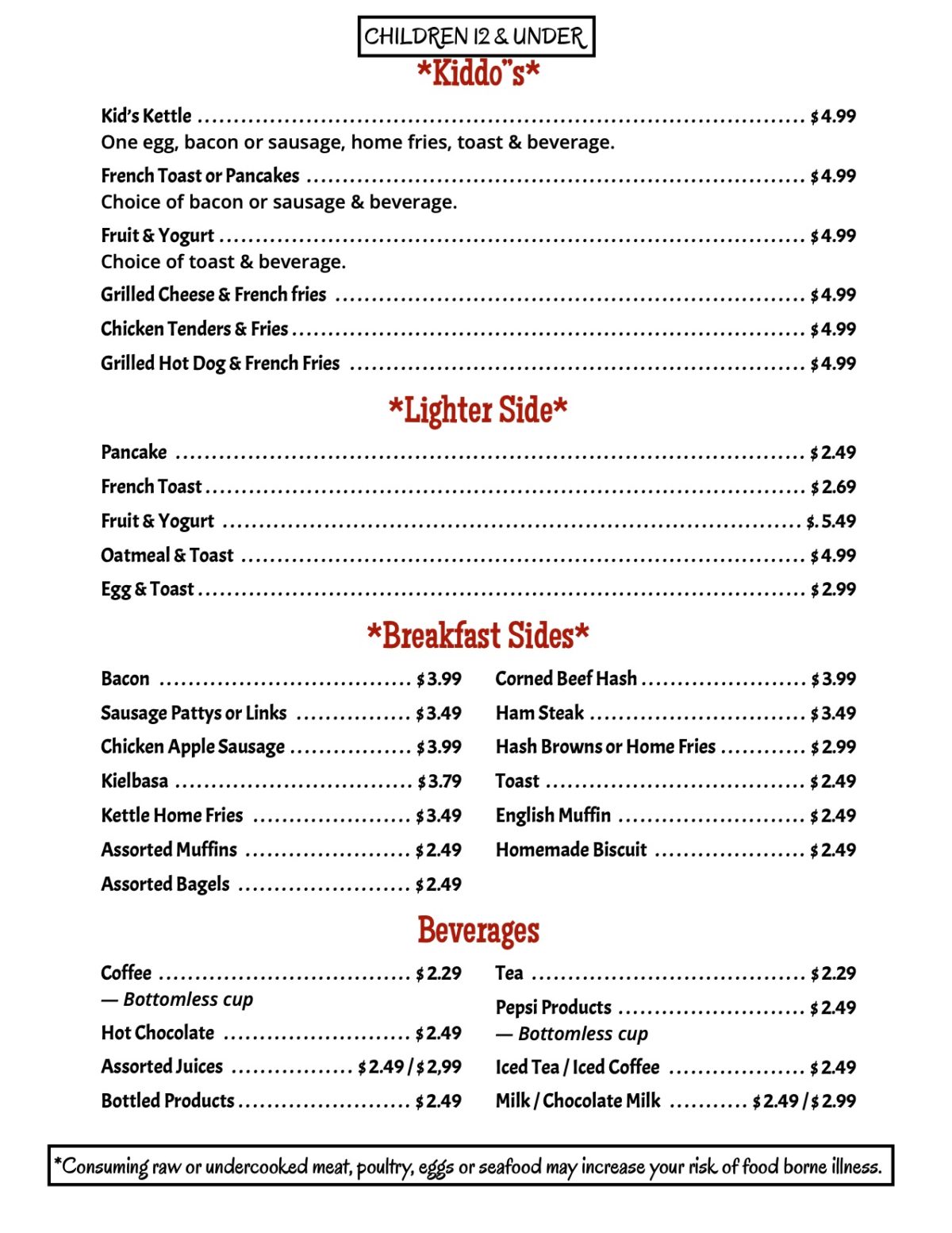 Menu – Kopper Kettle