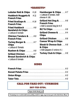 Menu – Kopper Kettle