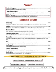 Menu | Kopper Kettle